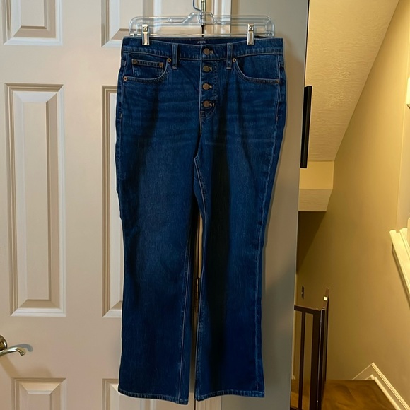 J. Crew | Jeans | Nwt Jcrew Midrise Flare Crop Demin Jean 28 | Poshmark